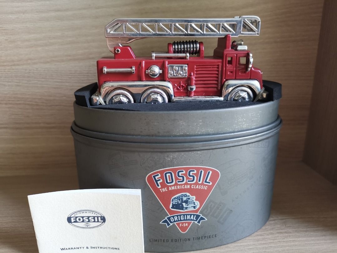 Fossil Limited Edition The American Classic Fire Truck Clock F54 ...