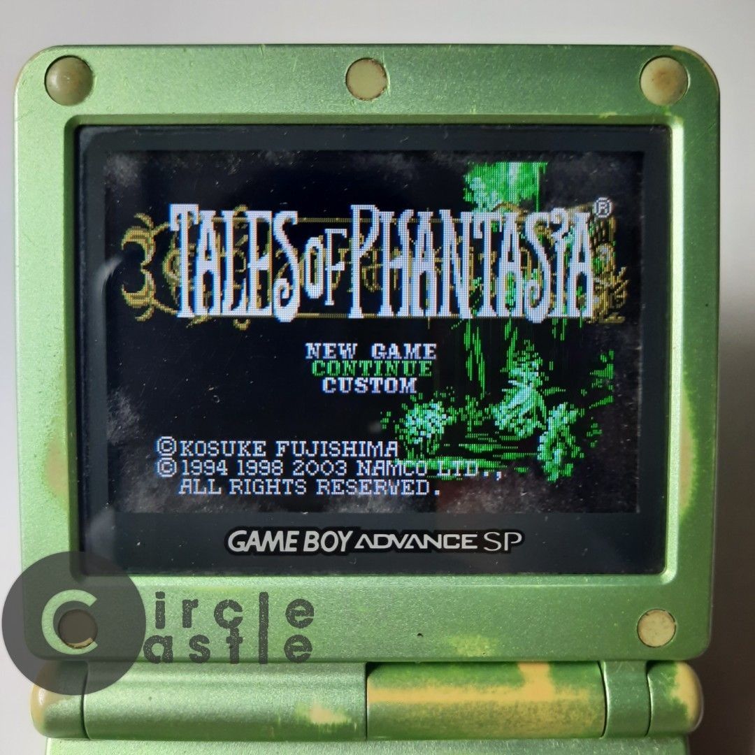 Gameboy Advance SP-101 (Brighter Edition) Pearl Green comes with Tales ...