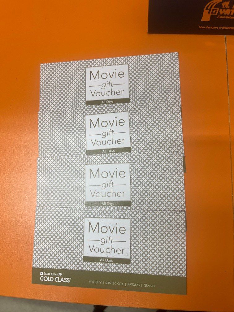 GV All Day Gold Class Ticket, Tickets & Vouchers, Vouchers on Carousell