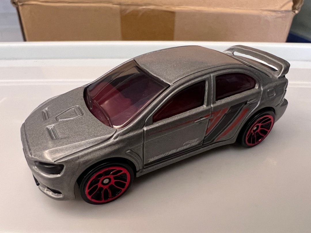 Hotwheels Lancer Evolution Gray Loose, Hobbies & Toys, Toys & Games on ...