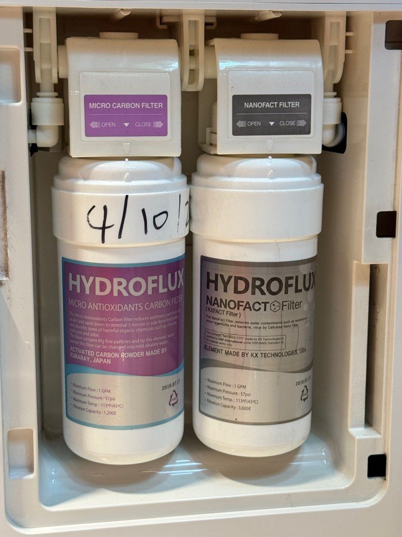 Hydroflux H2300 hot & cold water dispenser, with extra filter, TV ...