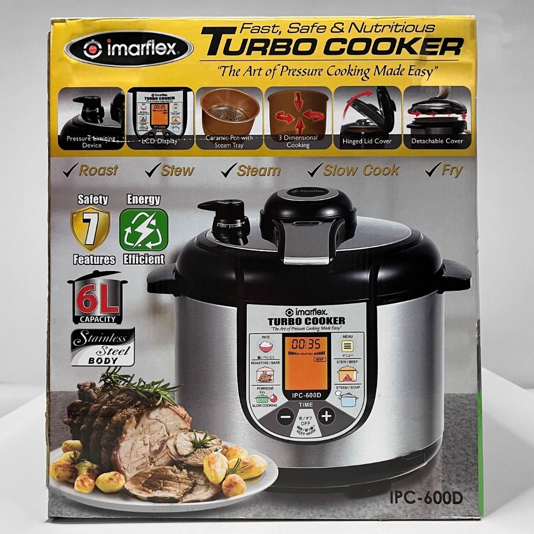 Imarflex Turbo Cooker 6L IPC-600D Brand New / Unused, Furniture & Home ...