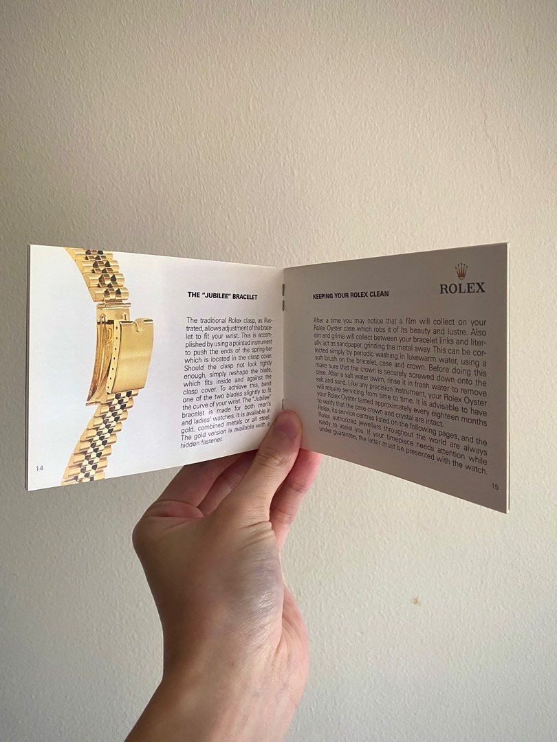 *In Stock* Authentic Your Rolex Oyster booklet for 2000s all Rolex ...