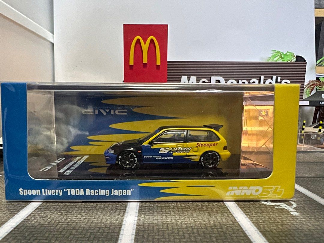 INNO64 Honda Civic EF9 Spoon & Temple Racing x Nissan Skyline 2000 GT-R ...