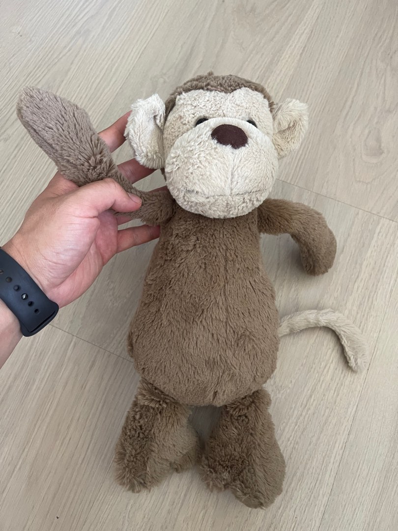 Jellycat monkey, Hobbies & Toys, Toys & Games on Carousell