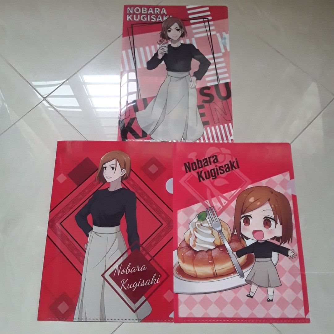 JJK Jujutsu Kaisen Kugisaki Nobara Kura Sushi and Coco's A4 clear file ...