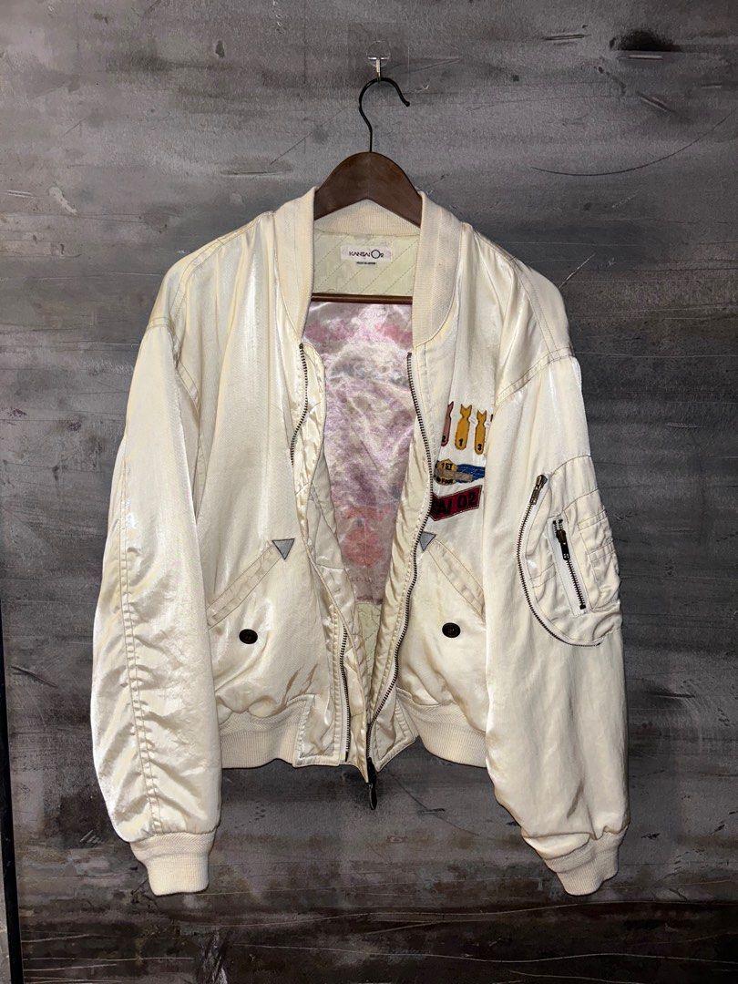 Kansai Yamamoto Vintage 90s MA-1 Bomber, Men's Fashion, Coats, Jackets and Outerwear on Carousell