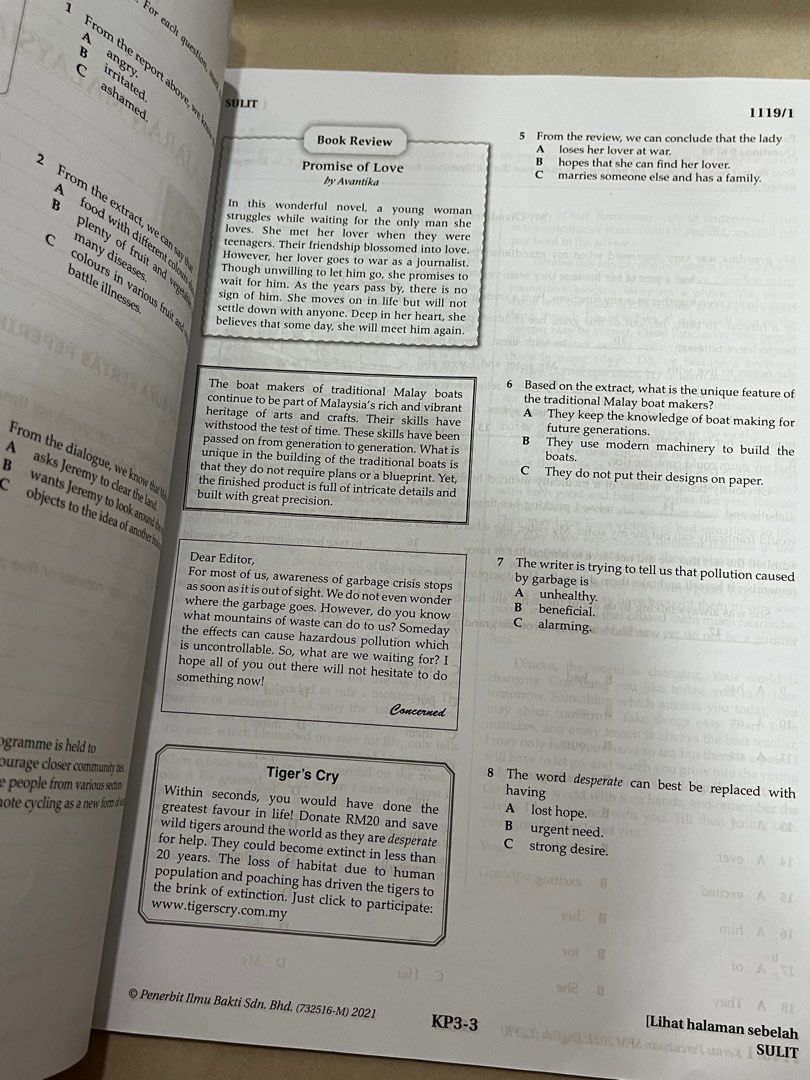 kertas percubaan spm english, Hobbies & Toys, Books & Magazines ...