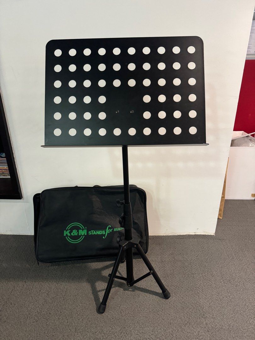 K&M Folding Music Stand, Hobbies & Toys, Music & Media, Music ...