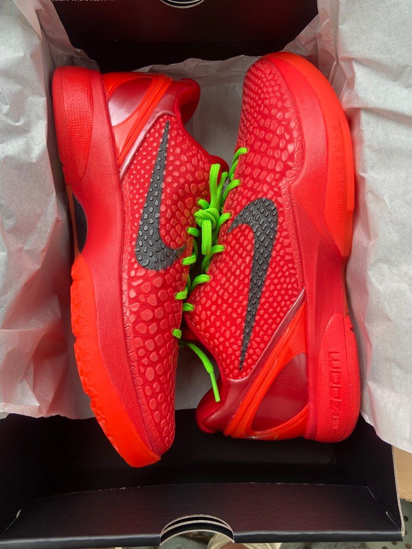 KOBE VI REVERSE GRINCH, Men's Fashion, Footwear, Sneakers on Carousell