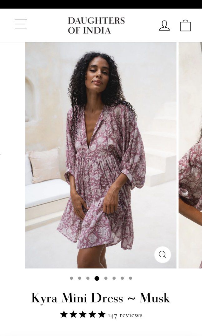 Kyra Mini Dress in Musk, Women's Fashion, Dresses & Sets, Dresses on ...