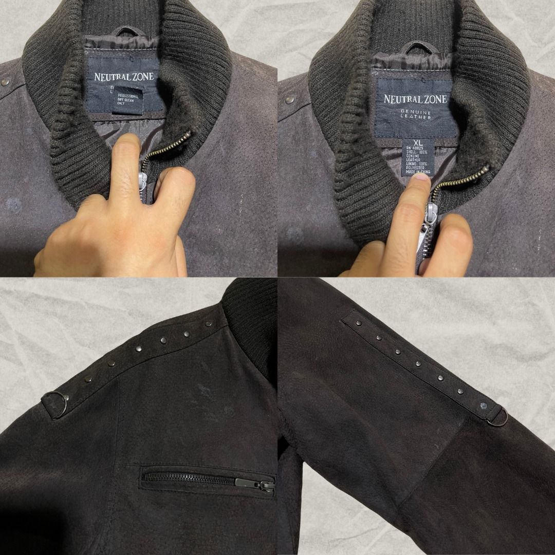 Neutral Zone Leather Jacket (Balat), Men's Fashion, Coats, Jackets and ...