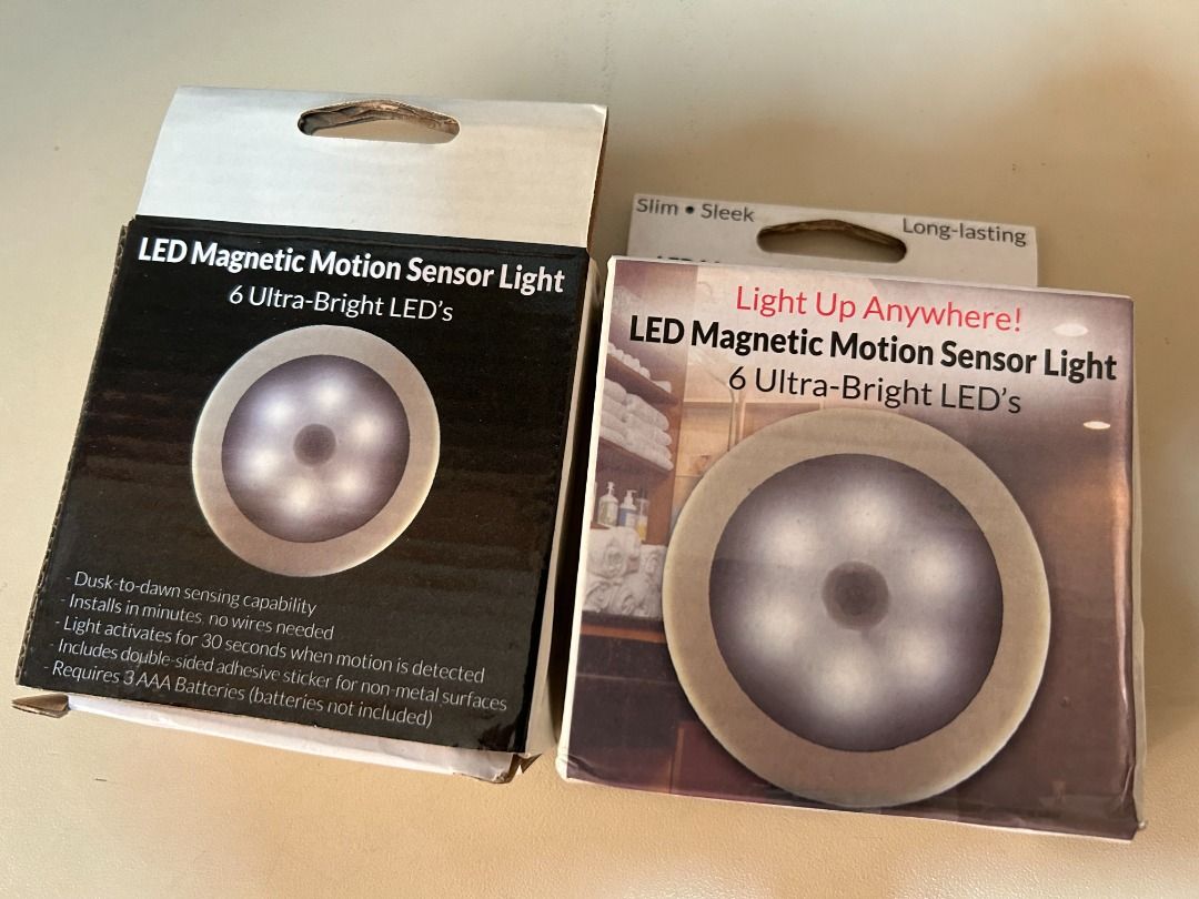 LED Magnetic Motion Sensor Light - Buy 1 get 1 free, Furniture & Home ...