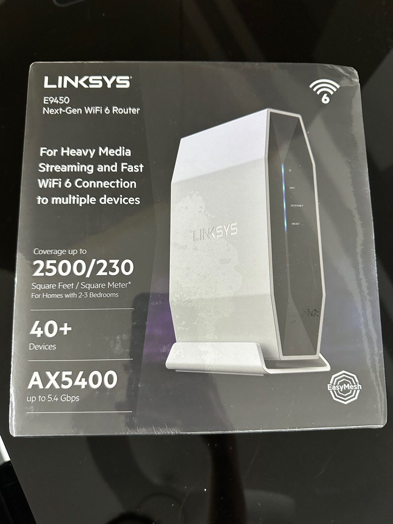 Linksys E9450 Next-Gen WiFi 6 router, Computers & Tech, Parts ...
