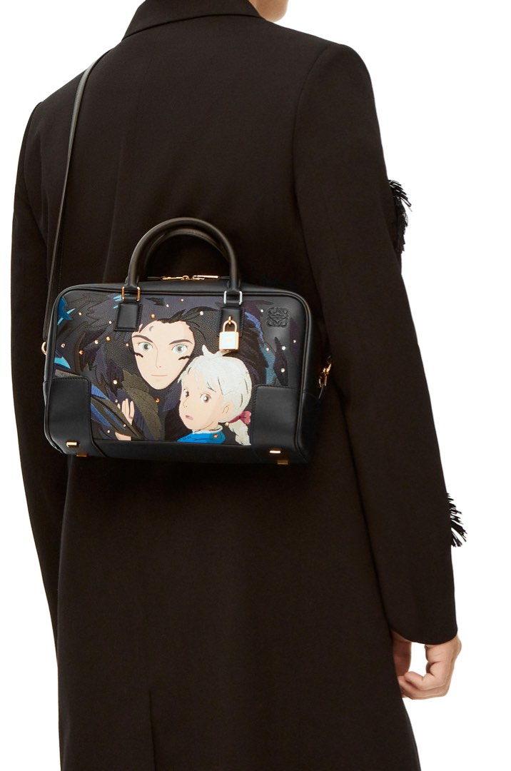 LOEWE Howl Amazona 28 bag in nappa calfskin Black, Luxury, Bags ...