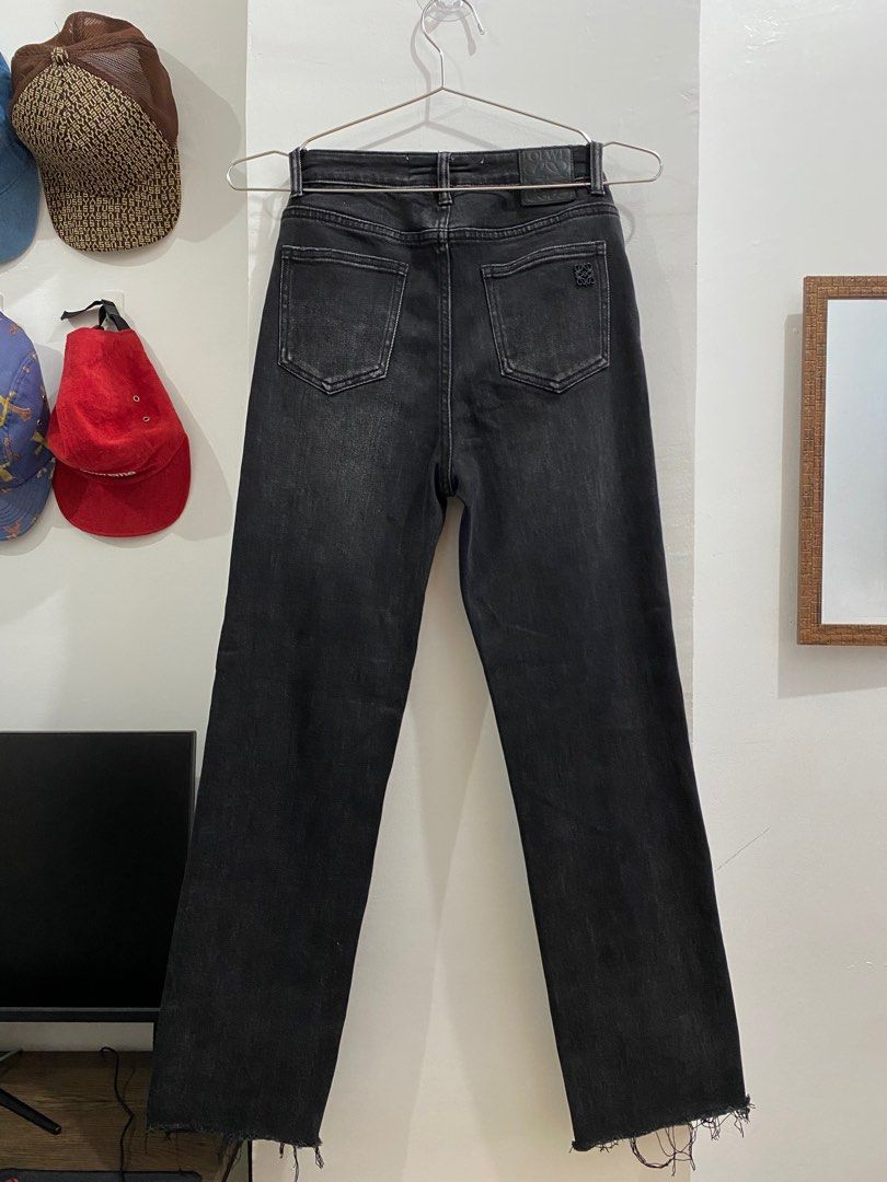 LOEWE RAW CUT STRAIGHT CUT JEANS, Luxury, Apparel on Carousell