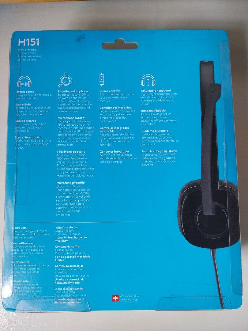 Logitech H151 Stereo Headset, Audio, Headphones & Headsets on Carousell