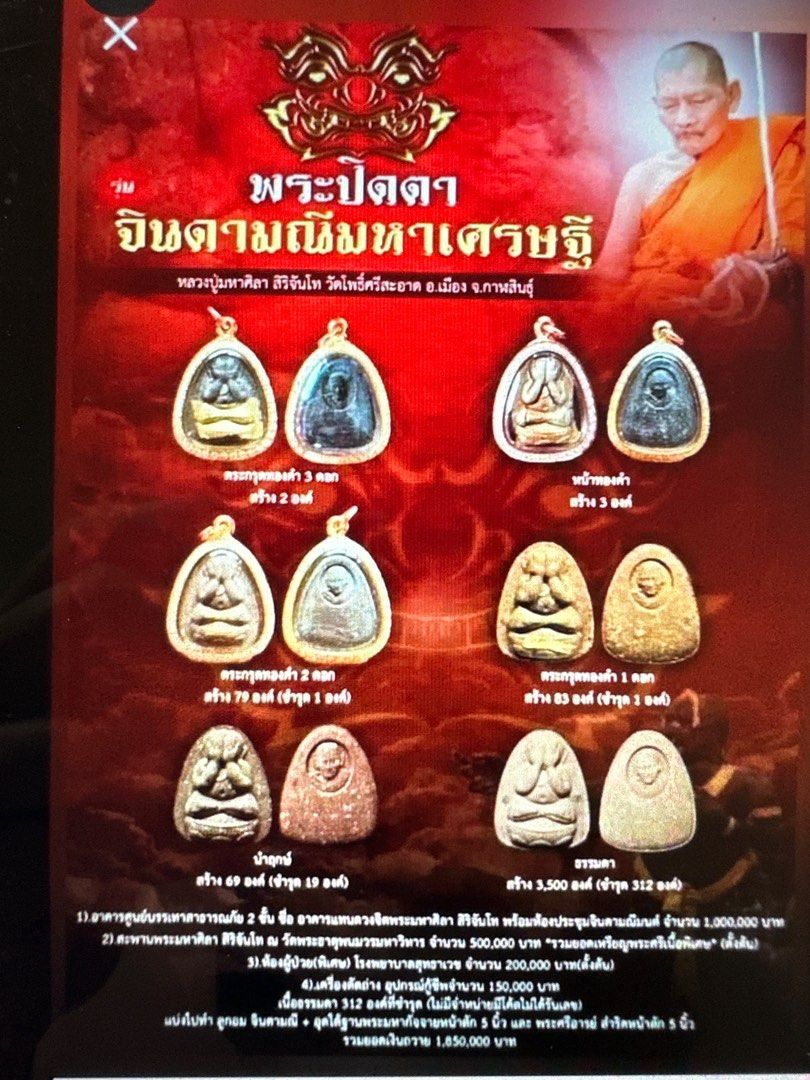 LP Maha Sila Pidta Jidamanee, Hobbies & Toys, Memorabilia ...