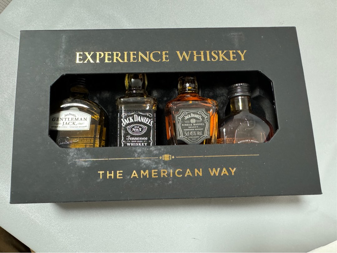 Miniature Jack Daniel’s Alcohol Set, Food & Drinks, Beverages on Carousell