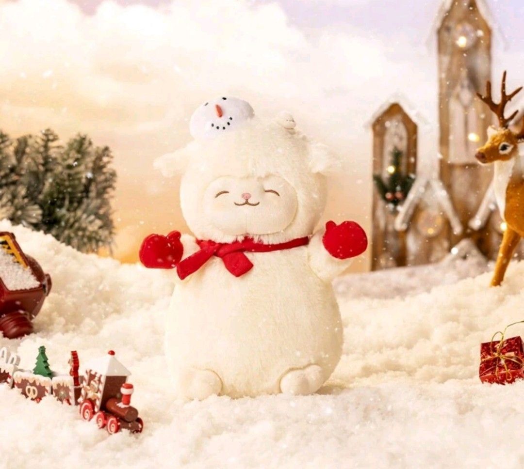 MINISO lamb plushie Christmas edition ( FREE SF ), Hobbies & Toys, Toys ...