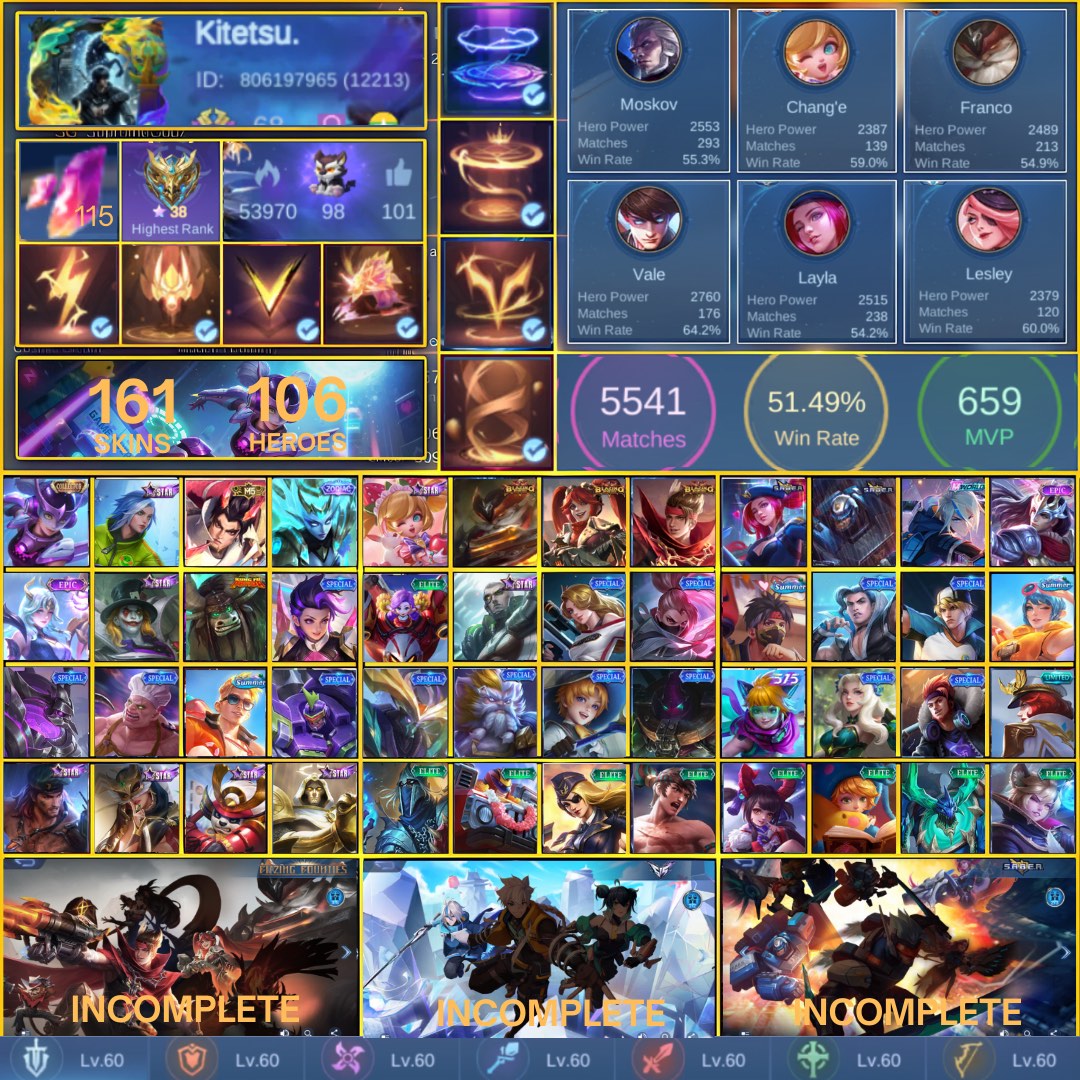 MOBILE LEGENDS / ML ACCOUNT (ALSO AVAILABLE FOR INSTALLMENT), Video ...