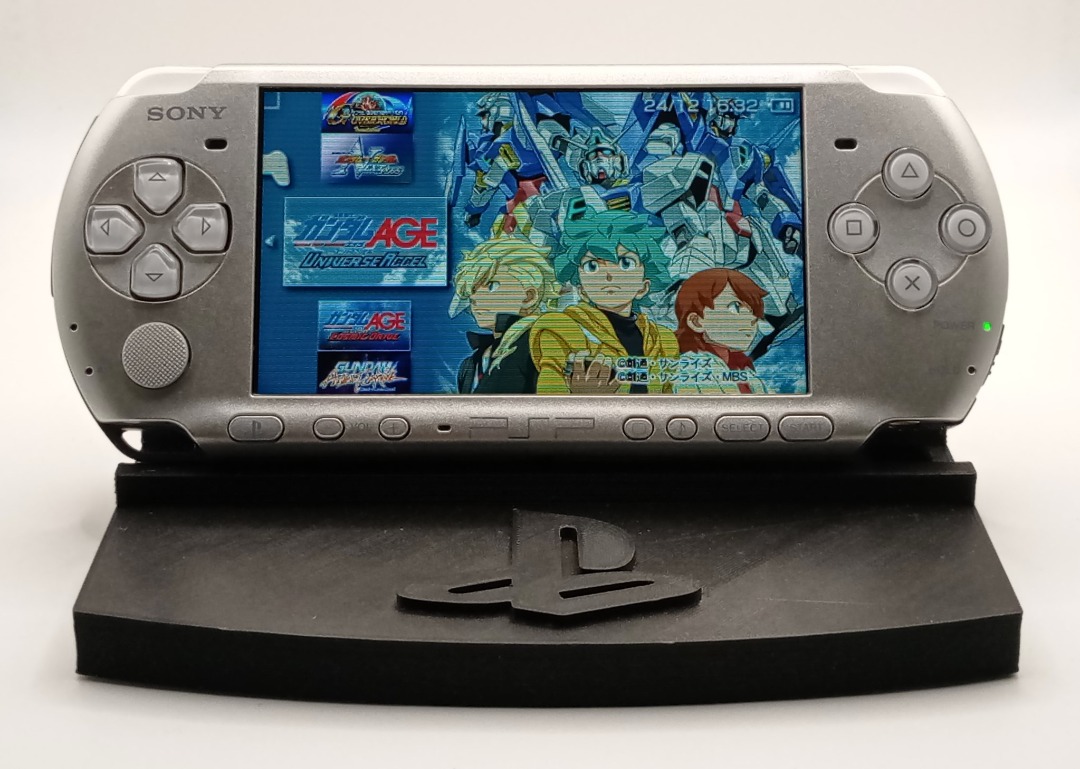 Modded PSP 3000 Gundam VS Gundam Silver Limited Edition for Sale, Video ...