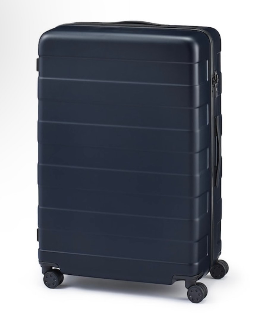 Muji Suitcase 105l - Navy, Hobbies & Toys, Travel, Luggage on Carousell