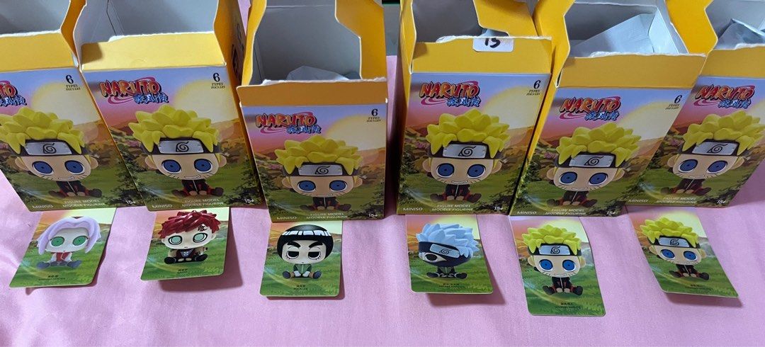 Naruto mini figure miniso, Hobbies & Toys, Toys & Games on Carousell