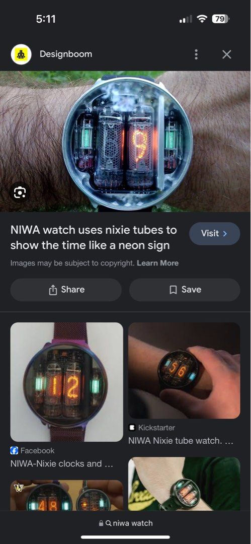Niwa Nixie Watch, Men's Fashion, Watches & Accessories, Watches on ...