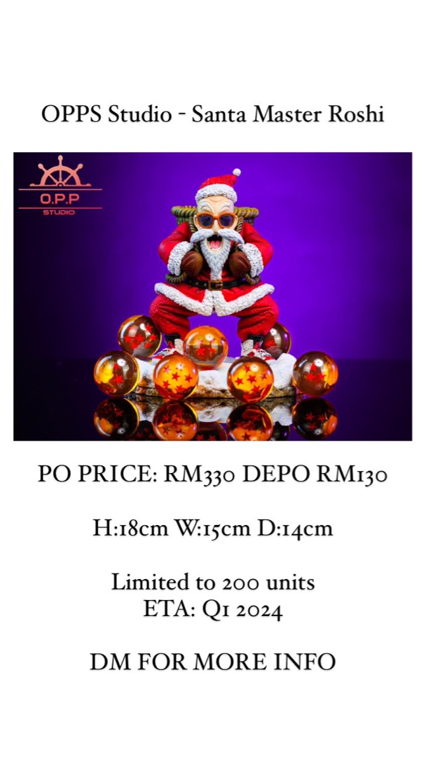 OPPS Studio - Santa Master Roshi, Hobbies & Toys, Toys & Games on Carousell