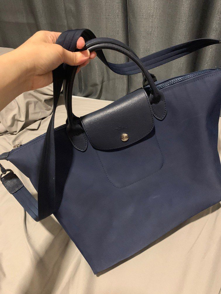 Original Longchamp Navy Blue Bag, Luxury, Bags & Wallets on Carousell