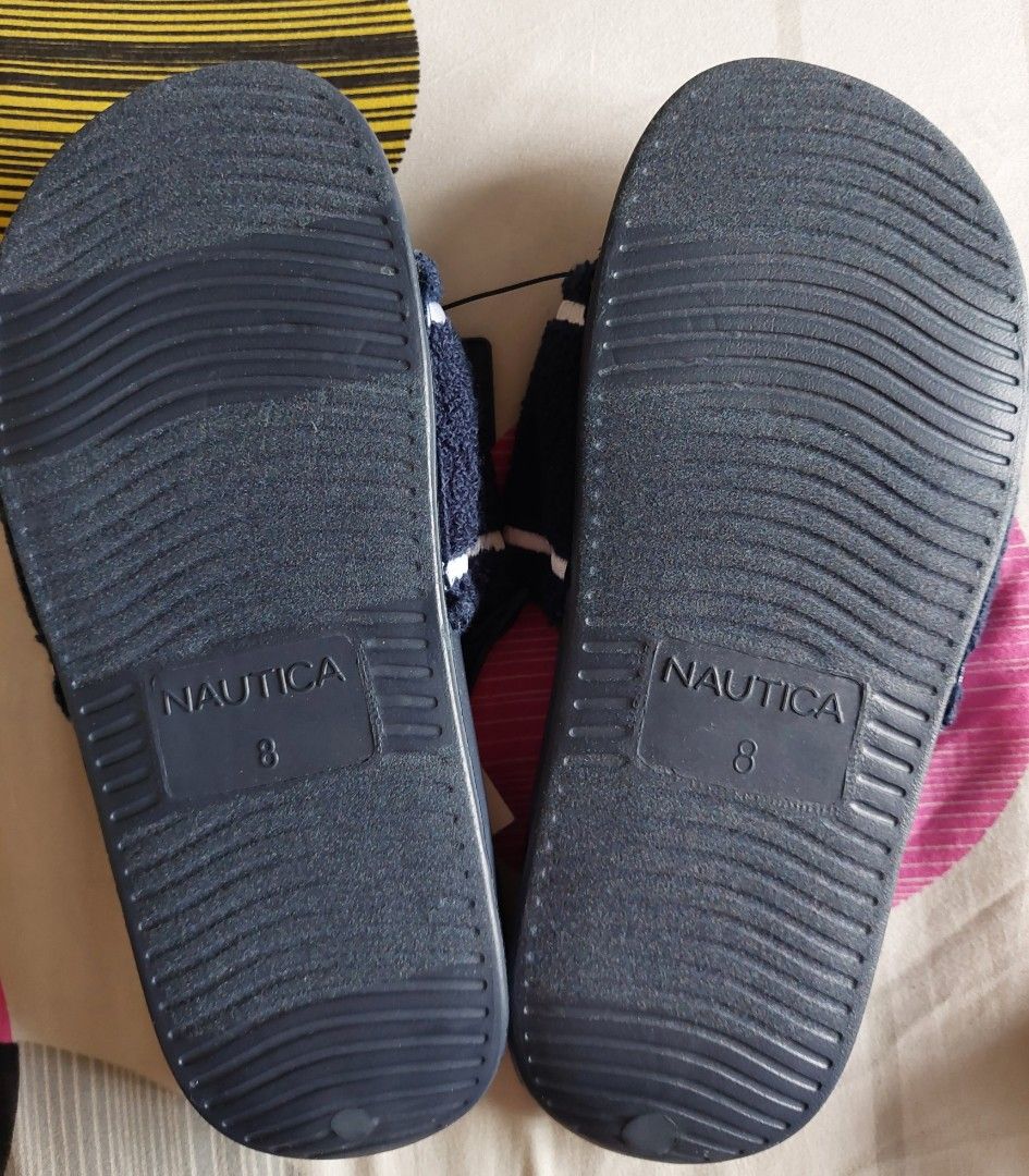 Original Nautica Slides Size 8, Women's Fashion, Footwear, Slippers and ...
