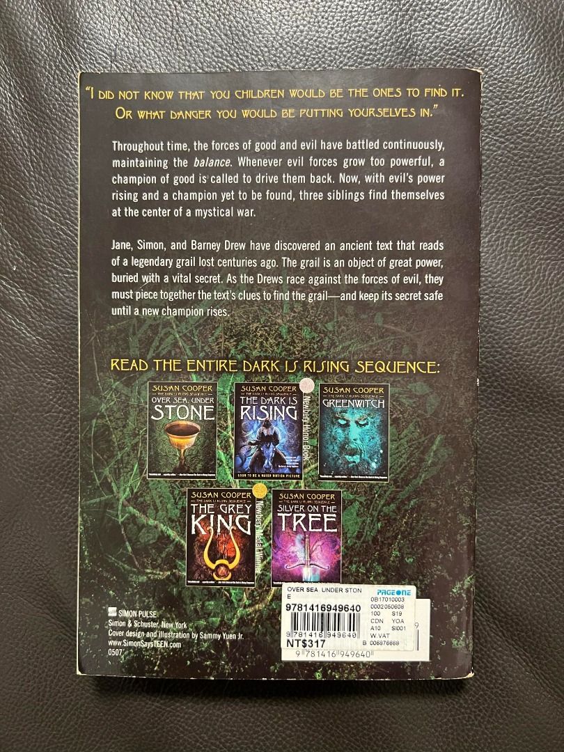 【原文書】Over Sea, Under Stone（The Dark Is Rising #1）二手書, 興趣及遊戲, 書本及雜誌, 小說和 ...