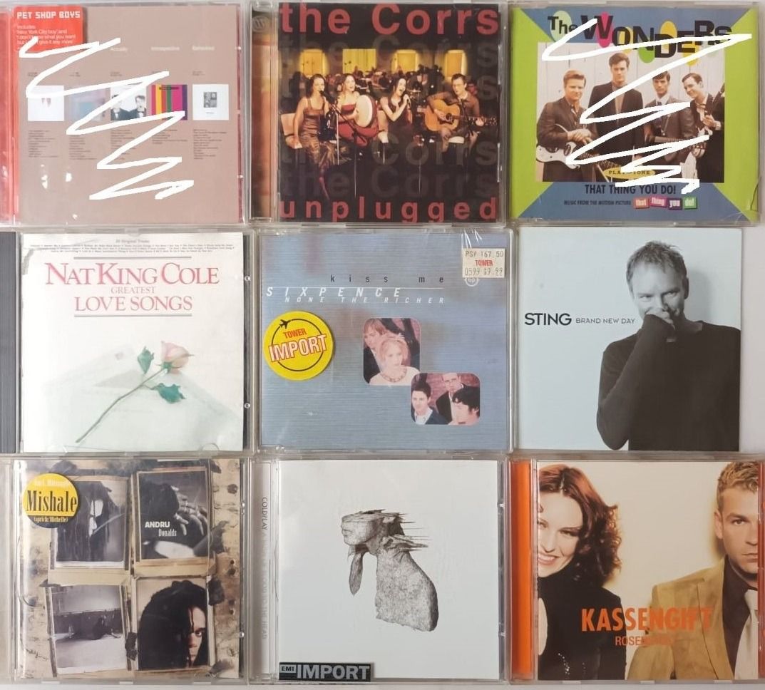 P. SALE!!! 80s 90s pop rock cds Eric clapton Oasis 98 degrees corrs ...