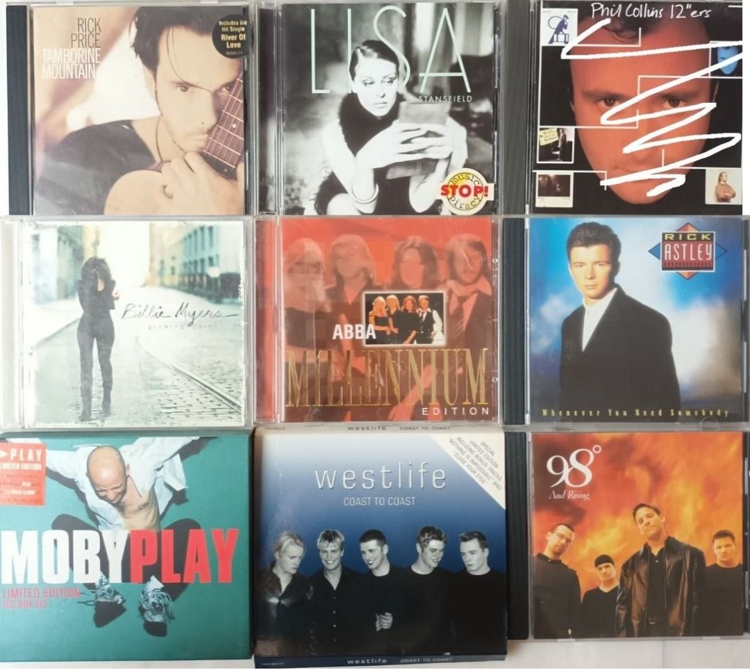 P. SALE!!! 80s 90s pop rock cds Eric clapton Oasis 98 degrees corrs ...