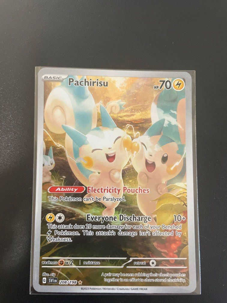 Pachirisu Ex AR, Hobbies & Toys, Toys & Games on Carousell