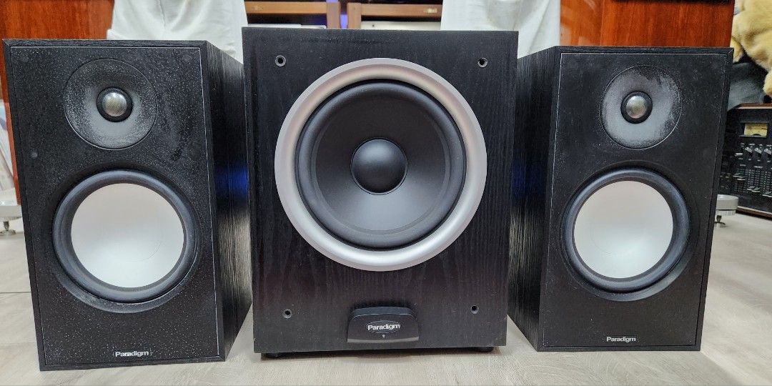 Paradigm Bookshelf Speaker and Woofer, Audio, Soundbars, Speakers & Amplifiers on Carousell