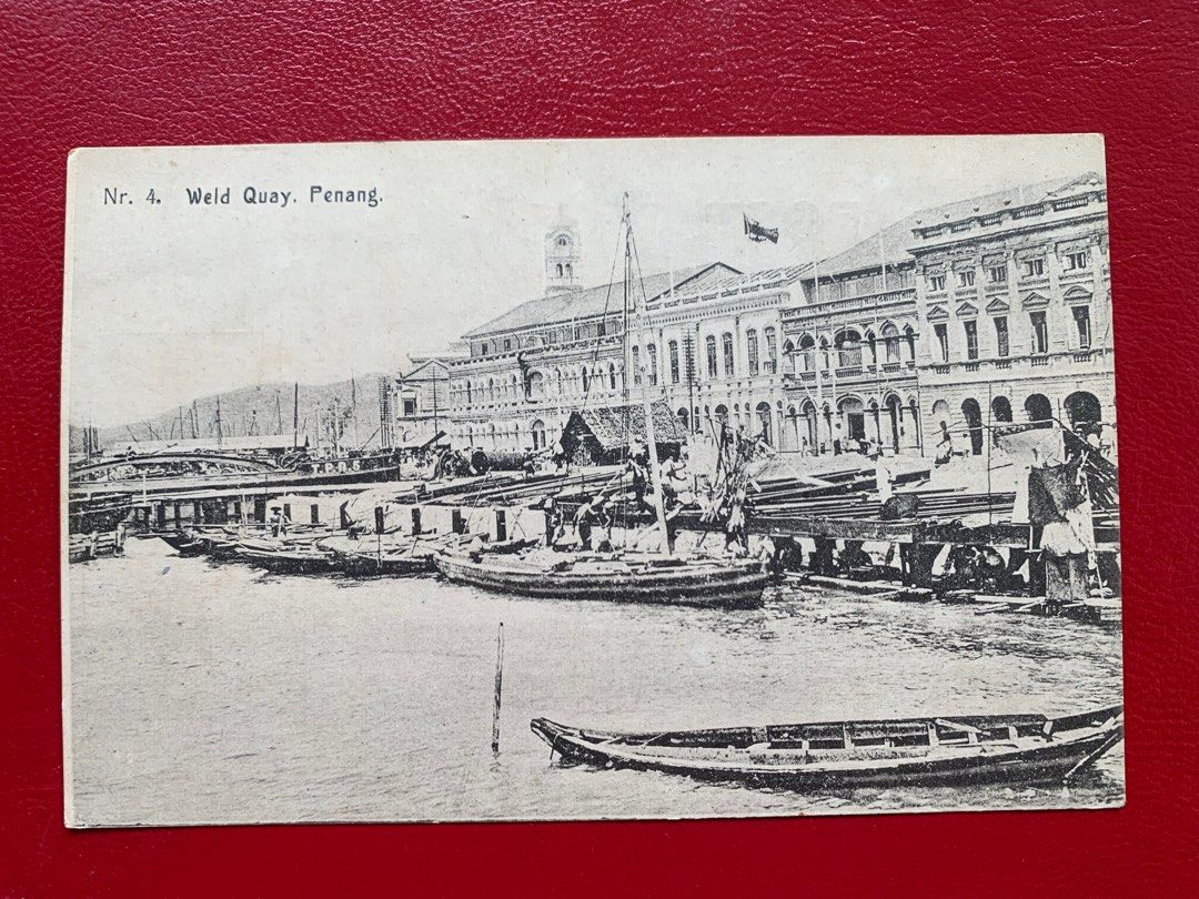 Penang WELD QUAY 1910 Postcard, Hobbies & Toys, Collectibles ...