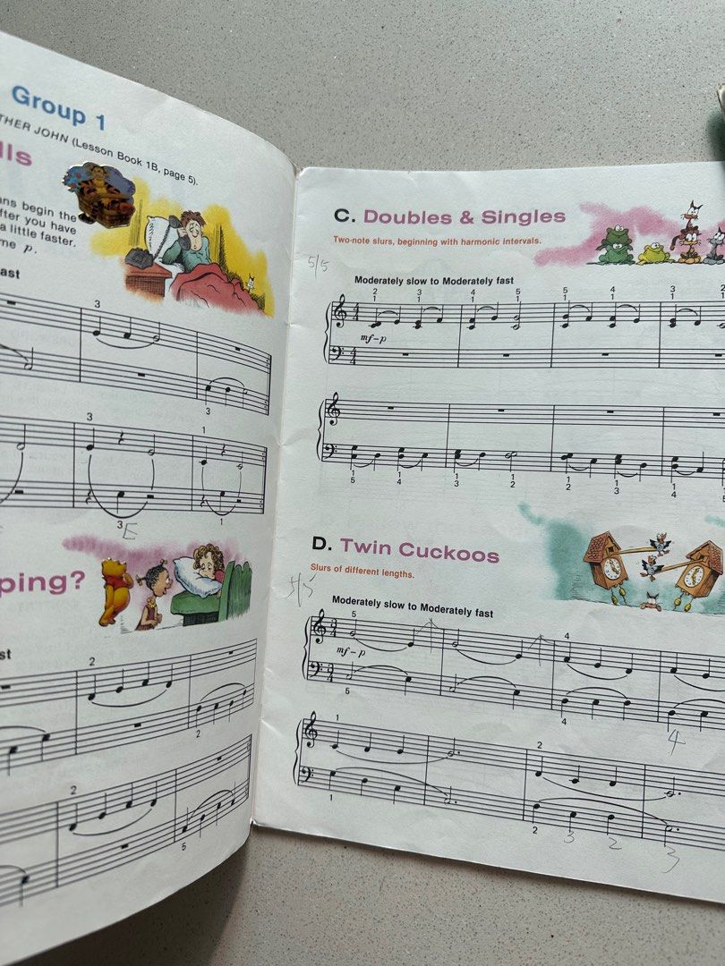 Piano Music Book Level 1B, Hobbies & Toys, Music & Media, Music Scores ...