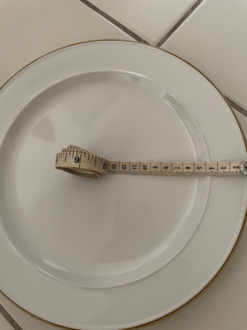 Plain Porcelain plate, Furniture & Home Living, Kitchenware & Tableware ...