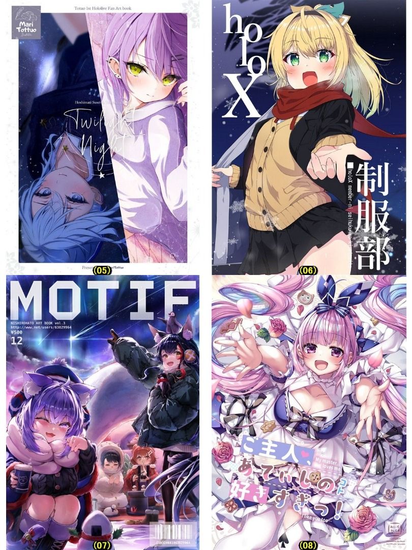 [PO till 31 Dec 2023] [C103] Hololive Comiket Artbook Marine Chloe iroha okayu aqua subaru ...
