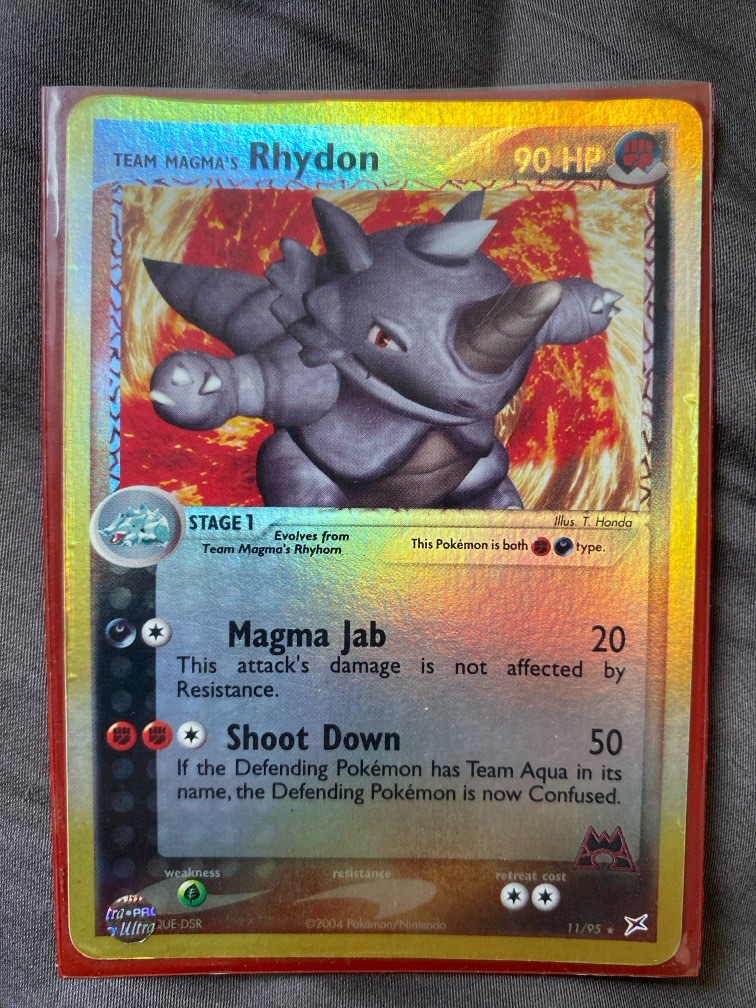 Pokémon cards - Holographic rare Rhydon, Hobbies & Toys, Toys & Games ...