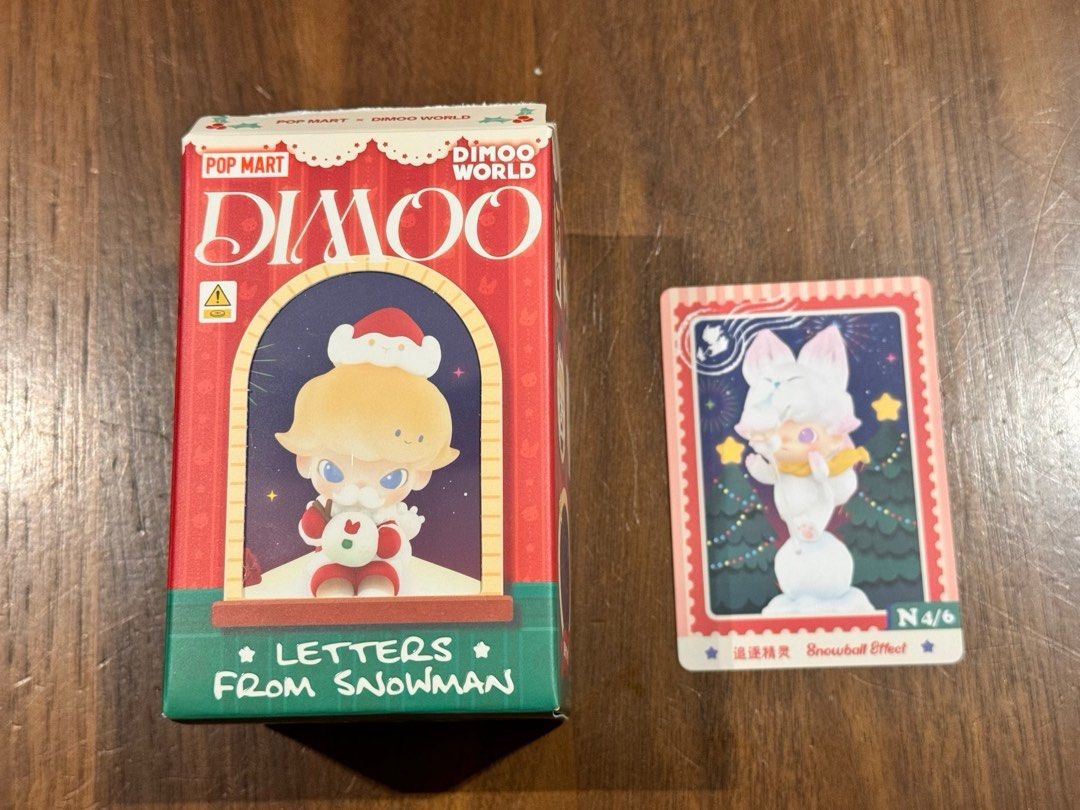 WTS/WTT Popmart Dimoo Letters from Snowman, Hobbies & Toys, Toys ...