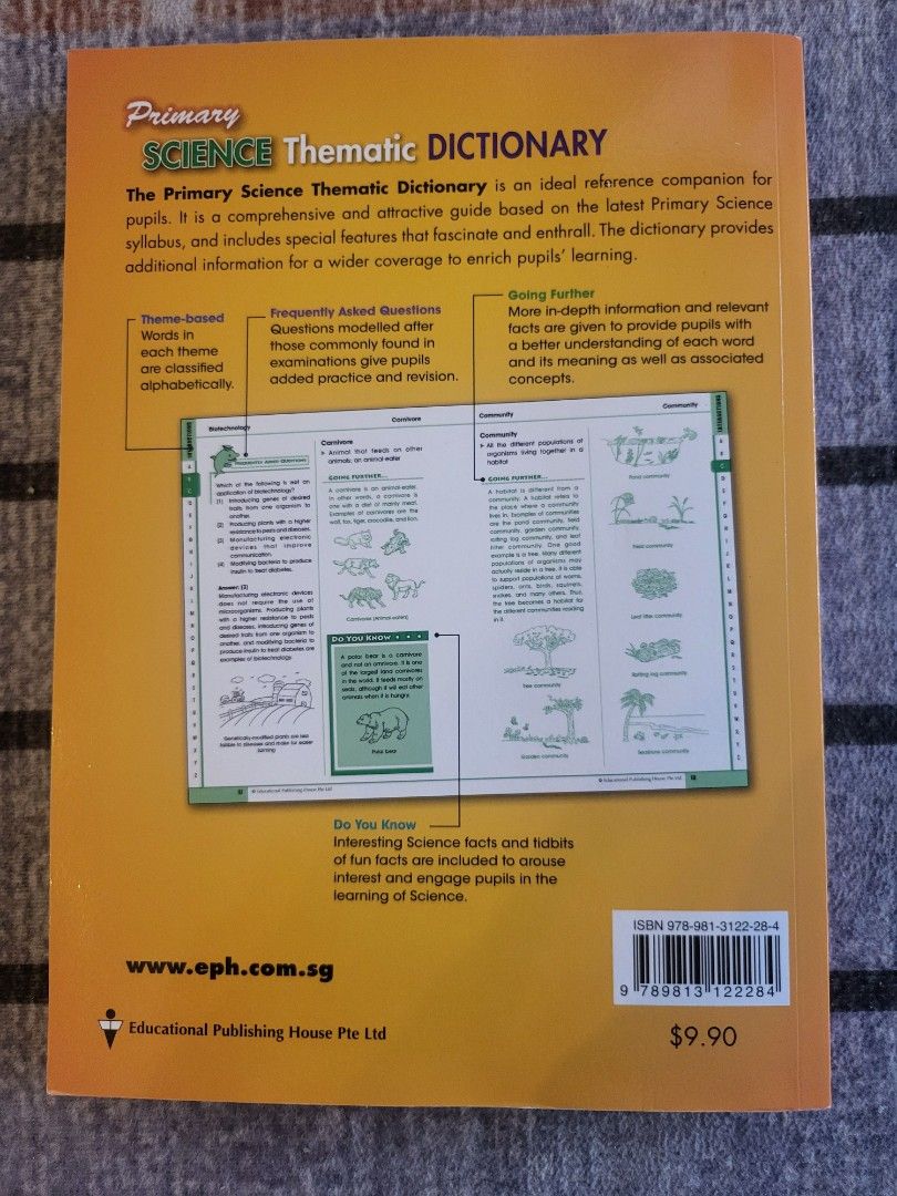 Primary Science Thematic Dictionary, Hobbies & Toys, Books & Magazines ...