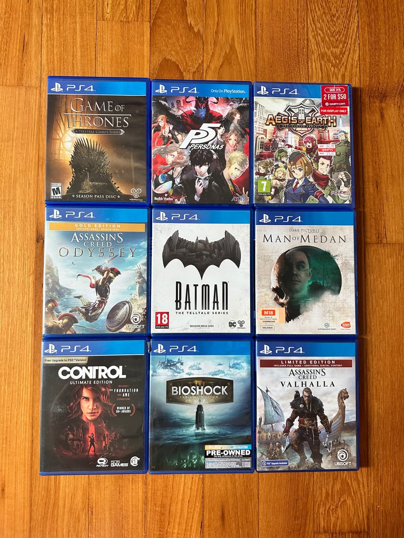 PS4 game Game of thrones / Persona 5 / Aegis Earth / Assassin’s Creed ...