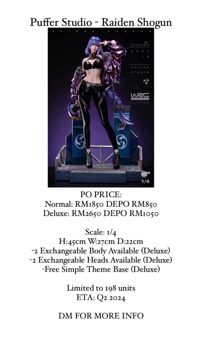 Puffer Studio - Raiden Shogun, Hobbies & Toys, Toys & Games on Carousell