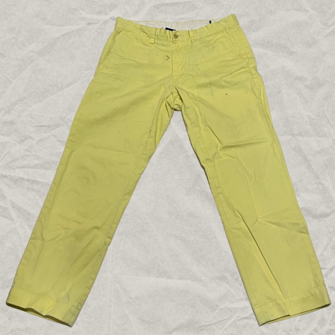 Ralph Lauren Yellow Chino, Men's Fashion, Bottoms, Chinos on Carousell