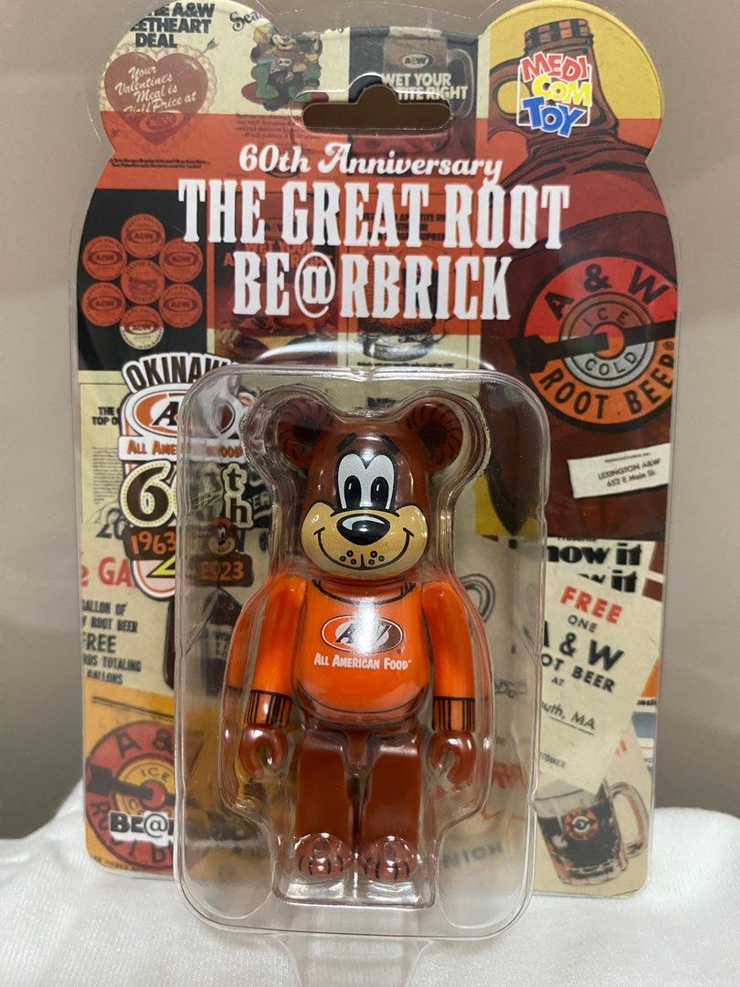 [Rare] Bearbrick A&W 60th Anniversary The Great Root Be@rbrick 100% ...