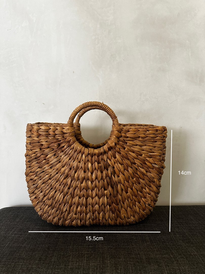 Rattan Bag, Women's Fashion, Bags & Wallets, Beach Bags on Carousell