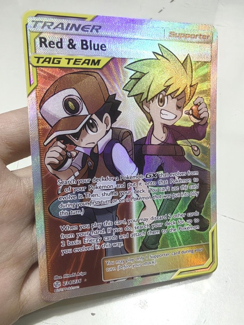 Red & Blue Tag Team Full Art Trainer, Hobbies & Toys, Toys & Games on ...